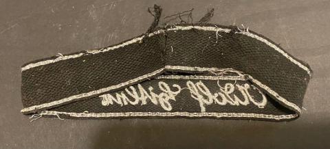 1st SS Panzer Division Leibstandarte SS Adolf Hitler cuff title tunic ...