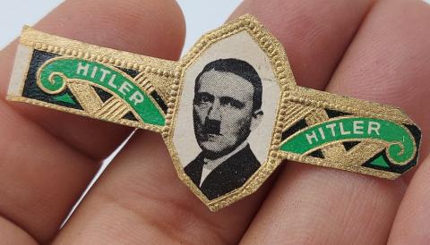 WW2 GERMAN NAZI EARLY 1930S THIRD REICH YOUNG ADOLF HITLER CIGAR LABEL