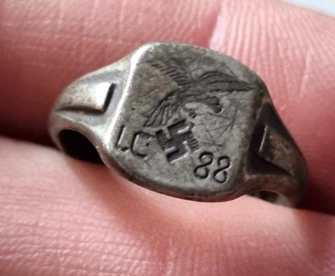 WW2 Original german militaria nazi ss panzer totenkopf items for sale