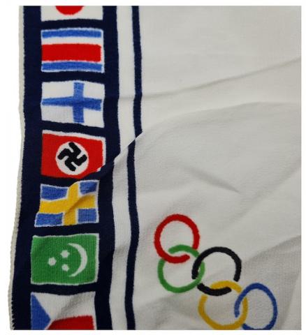 WW2 German Nazi silk scarf from the 1936 SUMMER OLYMPIC GAMES IN BERLIN ...