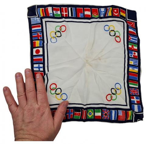 WW2 German Nazi silk scarf from the 1936 SUMMER OLYMPIC GAMES IN BERLIN ...