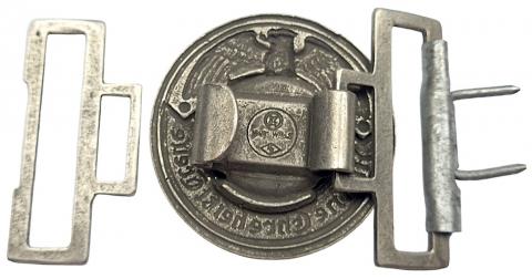 WW2 German Nazi Waffen SS OFFICER uniform belt buckle by RZM