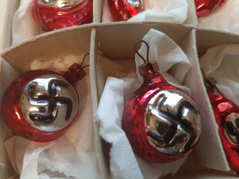 WW2 GERMAN NAZI LOT OF 7 PIECES - WAFFEN SS & SWASTIKA EARLY 1930S ...