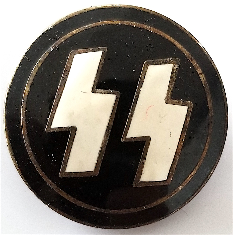 WW2 GERMAN NAZI WAFFEN SS MEMBERSHIP SUPPORTER S PIN RZM MAKER