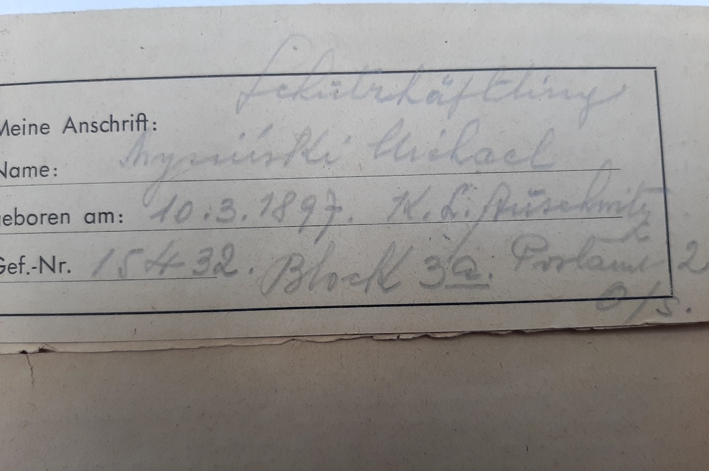 WW2 GERMAN NAZI HOLOCAUST CONCENTRATION CAMP AUSCHWITZ LETTER FROM AN ...