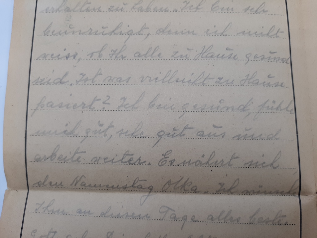 WW2 GERMAN NAZI HOLOCAUST CONCENTRATION CAMP AUSCHWITZ LETTER FROM AN ...