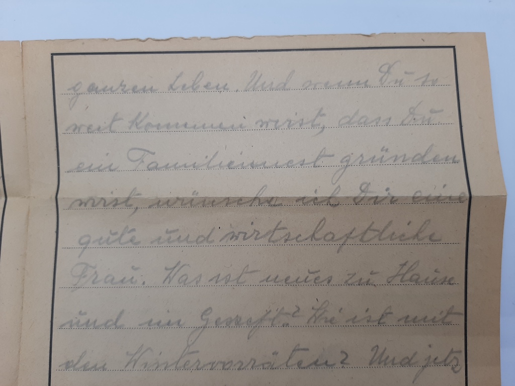 WW2 GERMAN NAZI HOLOCAUST CONCENTRATION CAMP AUSCHWITZ LETTER FROM AN ...