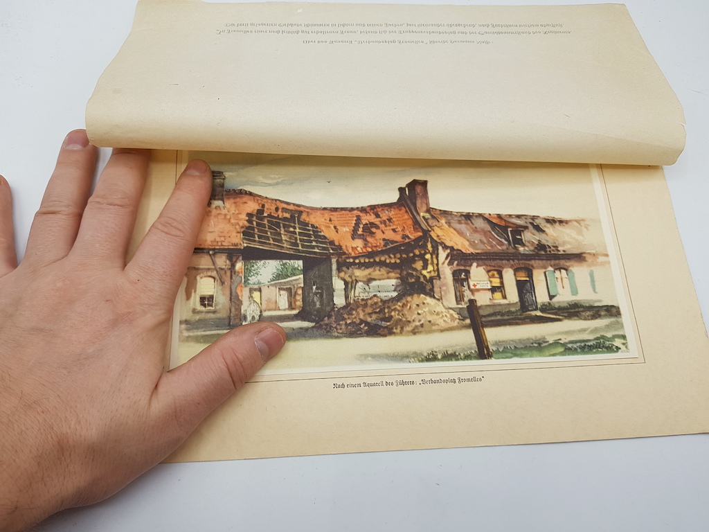 WW2 GERMAN NAZI RARE ADOLF HITLER 1915 ORIGINAL ARTWORK PAINTING ...