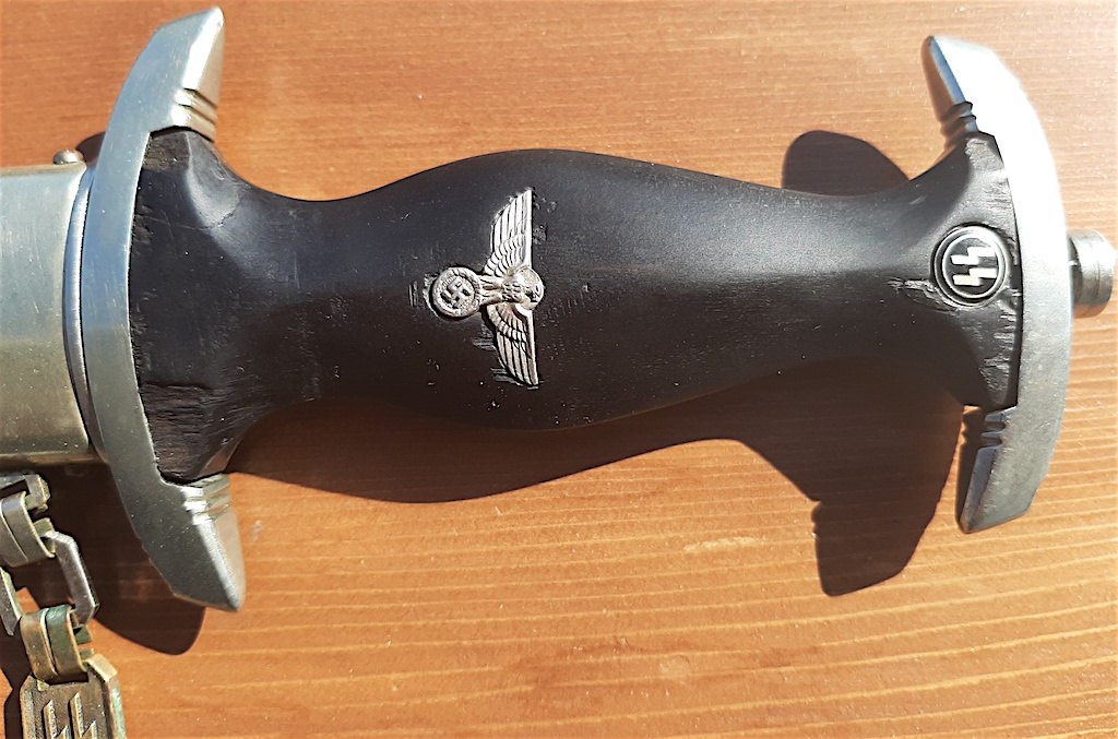 WW2 GERMAN NAZI SS CHAINED DAGGER M36 TYPE B1 NON-MAGNETIC NICKEL ...