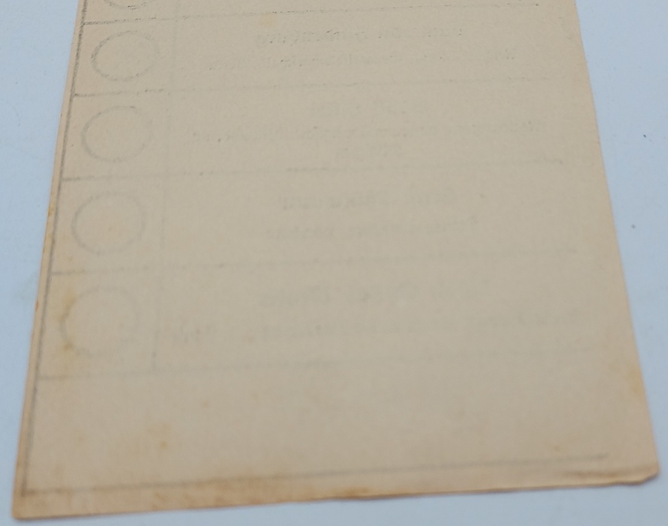 German 1931 election paper for Third Reich Adolf Hitler against Hindenburg