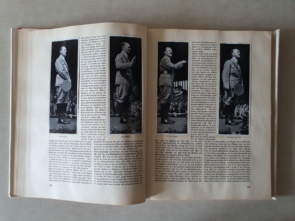 NSDAP III Reich Fuhrer Adolf Hitler cigarette red book photos with rare ...