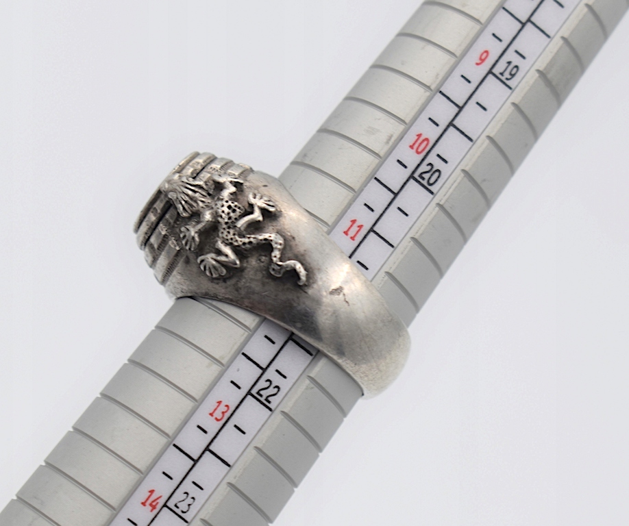 WW2 GERMAN NAZI EXTREMELY RARE GENERAL'S HIMMLER SUICIDE POISON SILVER RING