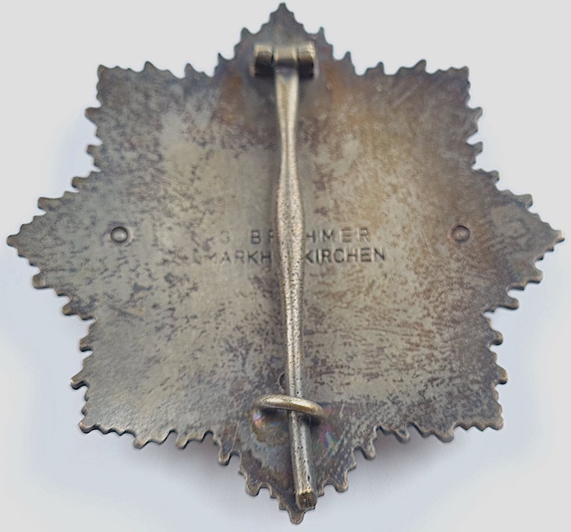 WW2 GERMAN NAZI GERMAN CROSS BY G. BREHMER MARKNEUKIRCHEN IN GOLD MEDAL ...