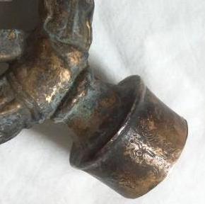 WW2 German Nazi large Third Reich eagle pole top of flag marked